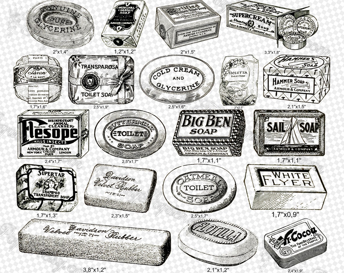 PNG SOAP Set of 24 Files in Png Format With Transparent Background ...