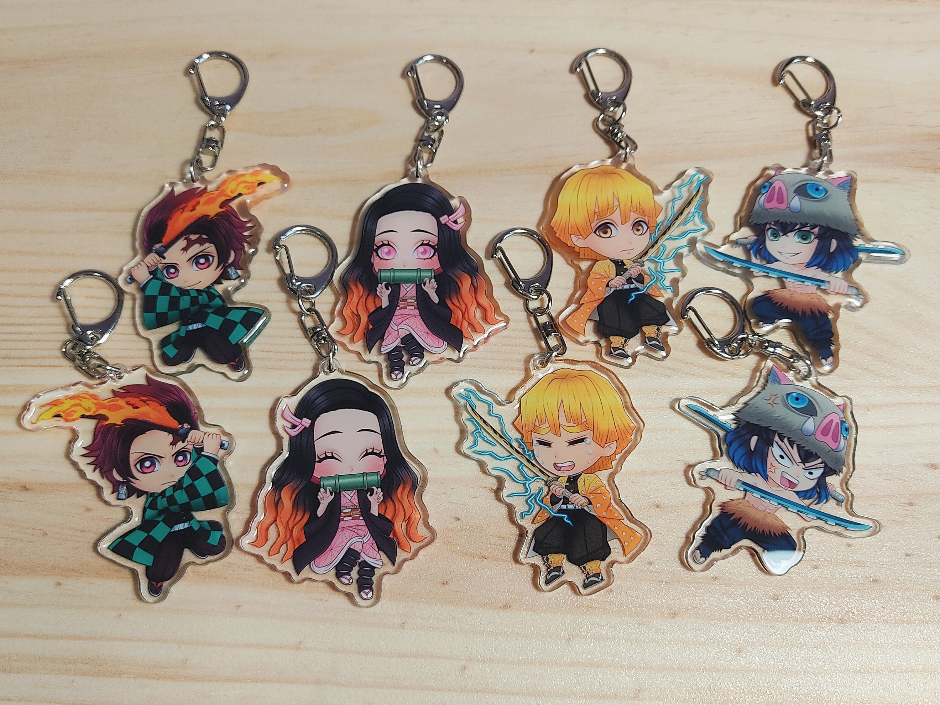 Demon Hunter Double Sided Charms/keychains - Etsy