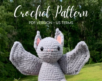 Bellatrix the Bat Amigurumi Crochet PDF Digital Pattern - Etsy