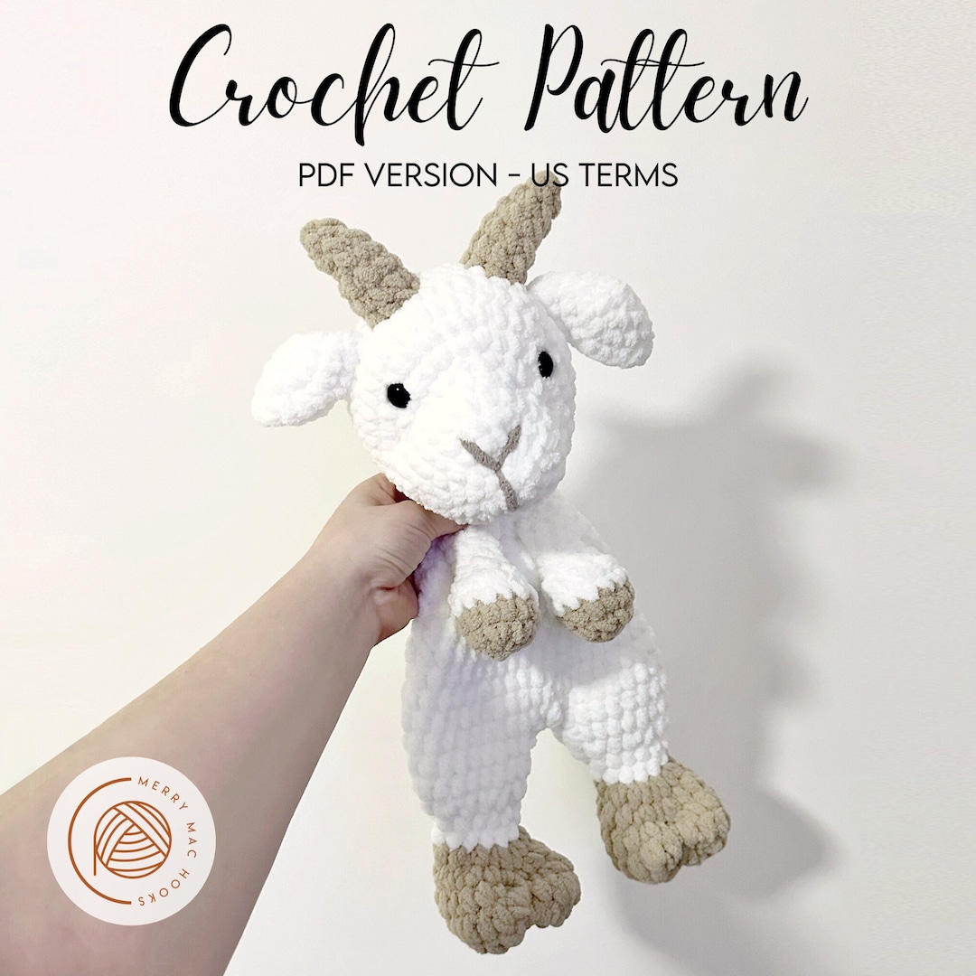 Georgie the Goat No-sew | Digital PDF Crochet Pattern | Amigurumi ...