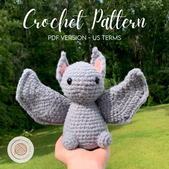 Digital PDF Crochet Pattern Buffy the Bat Amigurumi - Etsy