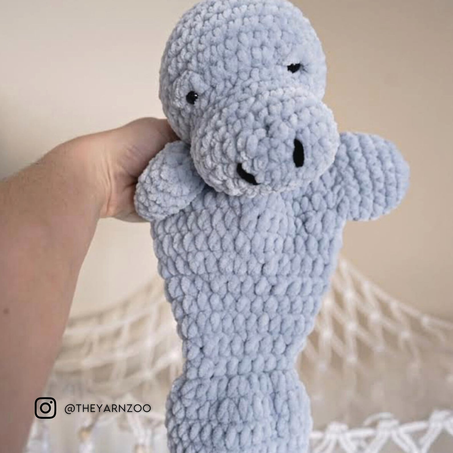 Marley the Manatee Digital PDF Crochet Pattern Amigurumi Crochet ...