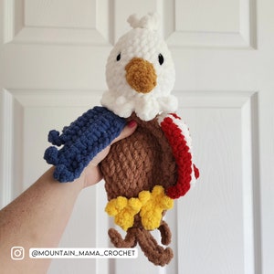 Swoop the Bald Eagle | Digital PDF Crochet Pattern | Amigurumi Crochet ...