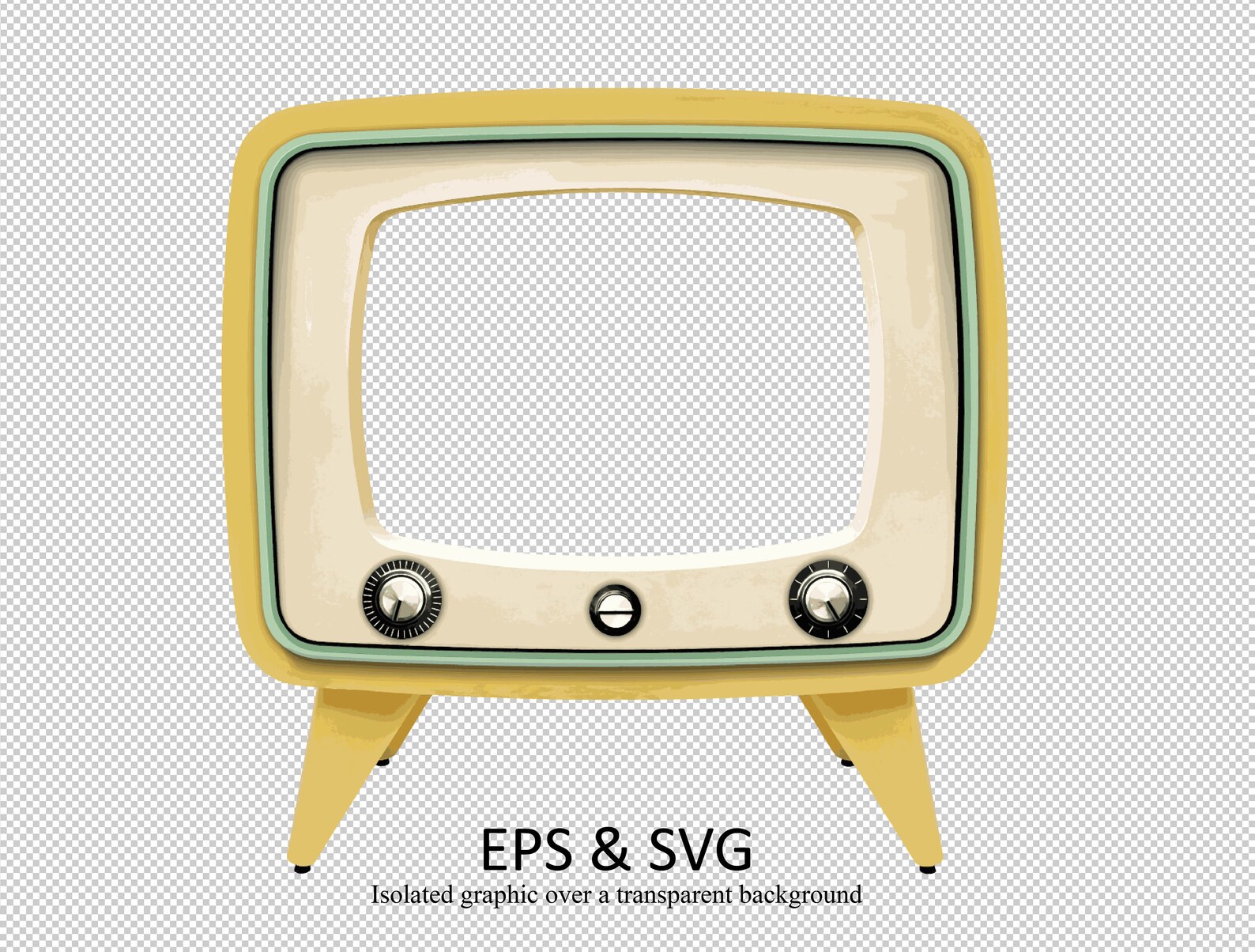 Television Clipart, Pop Art, TV Vector, TV Screen, Frame, Television ...