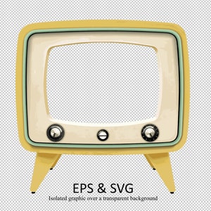 Television Clipart, Pop Art, TV Vector, TV Screen, Frame, Television ...