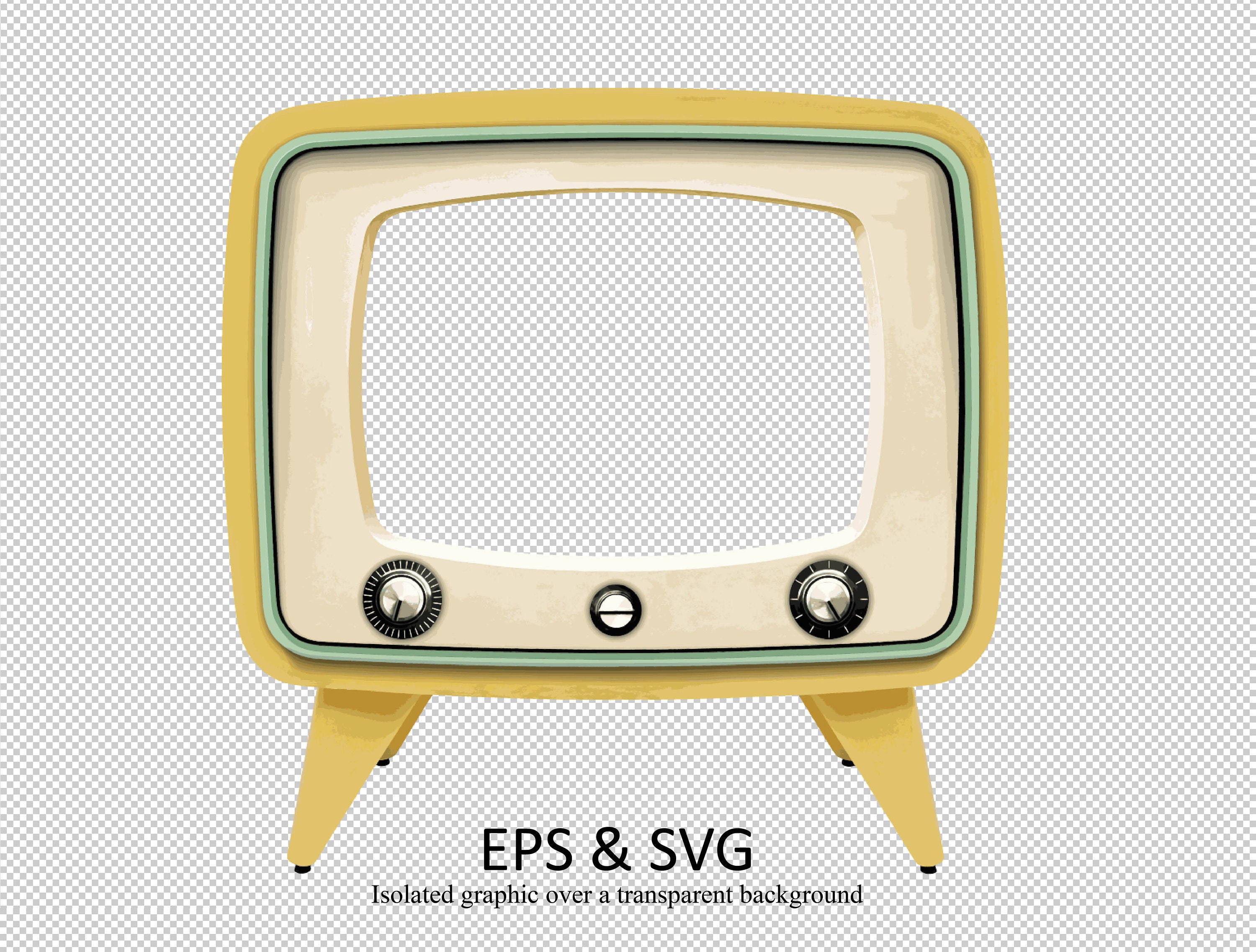 Television Clipart, Pop Art, TV Vector, TV Screen, Frame, Television ...