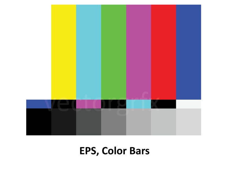 Early Television, TV Clipart, 1950 Era Tv, Broadcast Signal, Test ...