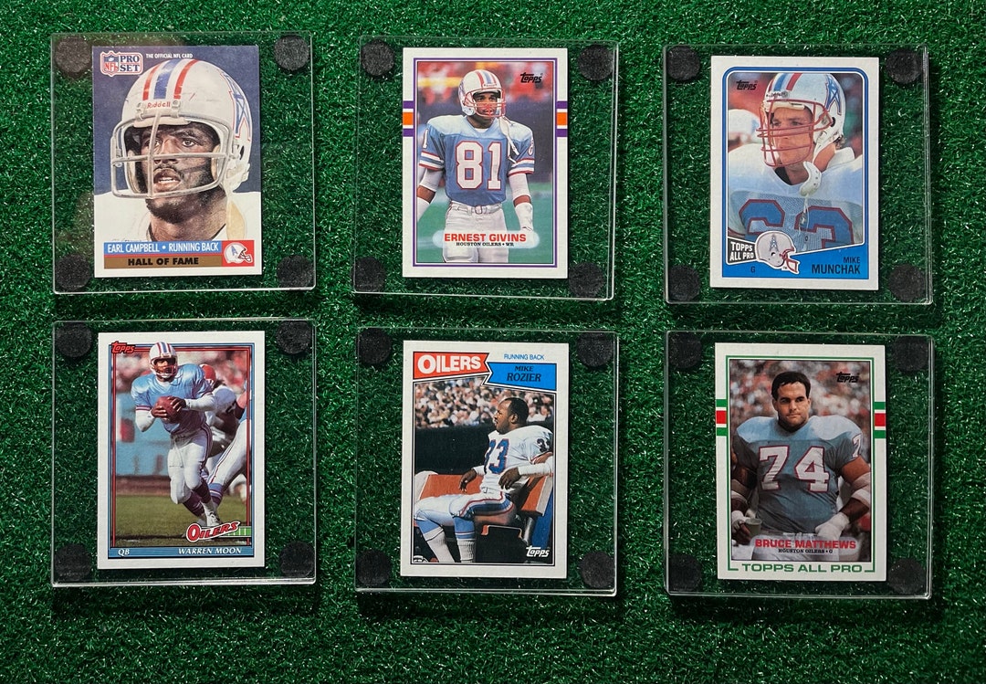 Houston Oilers Legends Card Coasters Six Pack: Campbell, Moon, Givins ...