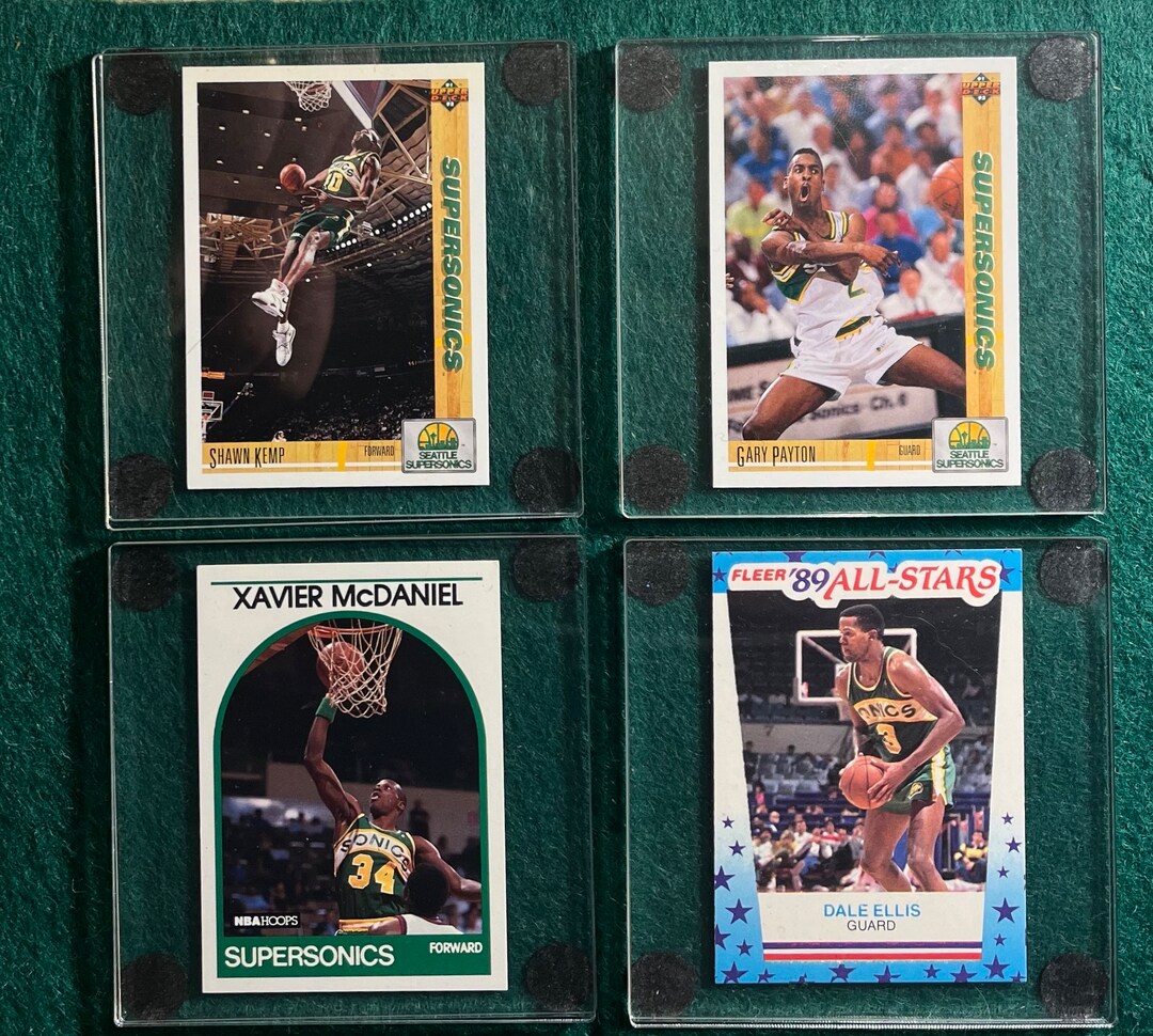 Seattle Supersonics Legends Card Coasters: Shawn Kemp, Gary Payton ...
