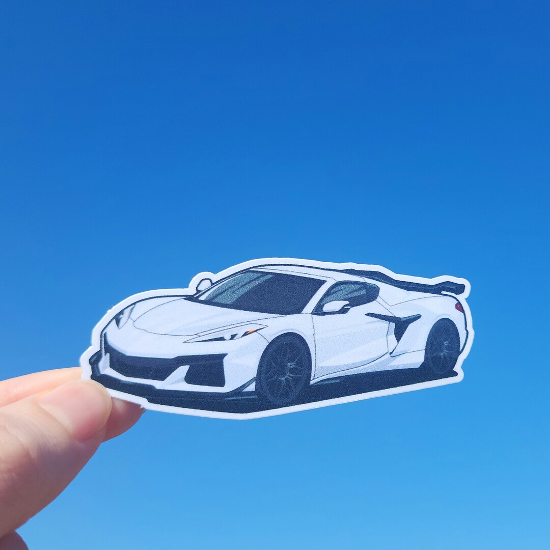2022 Corvette Z06 Race Car Sticker - High Quality Water Resistant ...