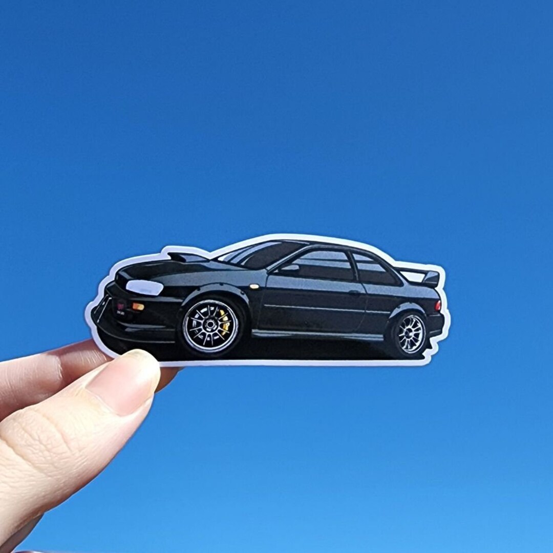 1998 Subaru WRX STI GC8 Race Car Sticker - High Quality Water Resistant ...