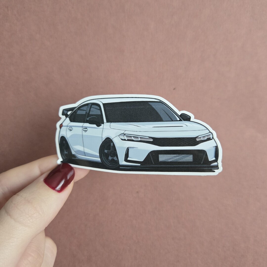 Honda Civic Type R FL5 Race Car Sticker - High Quality Water Resistant ...