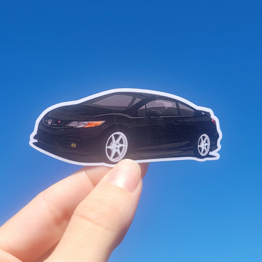 FG Honda Civic SI Race Car Sticker - High Quality Waterproof Sticker ...