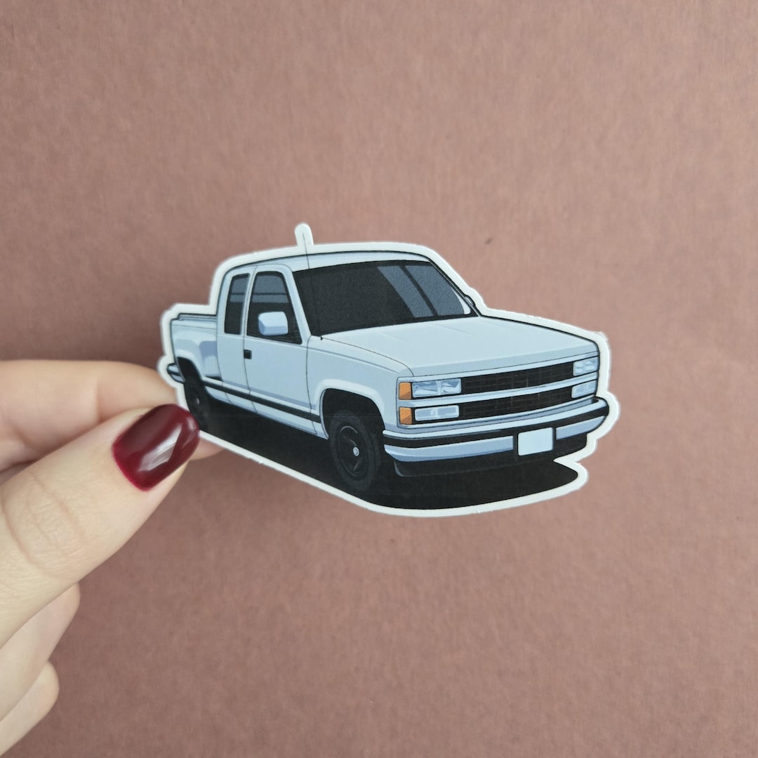 Chevrolet Chevy Silverado Race Car Sticker - High Quality Water ...