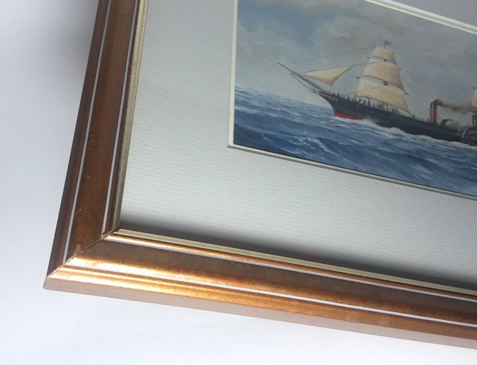 Steamship "rms Persia" - an Original Framed Oil Painting by ...