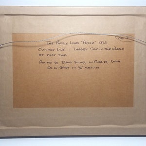 Steamship "rms Persia" - an Original Framed Oil Painting by ...