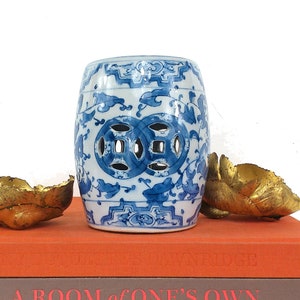 Chinese Blue and White Ceramic Garden Stool Piggy Bank, Vintage ...