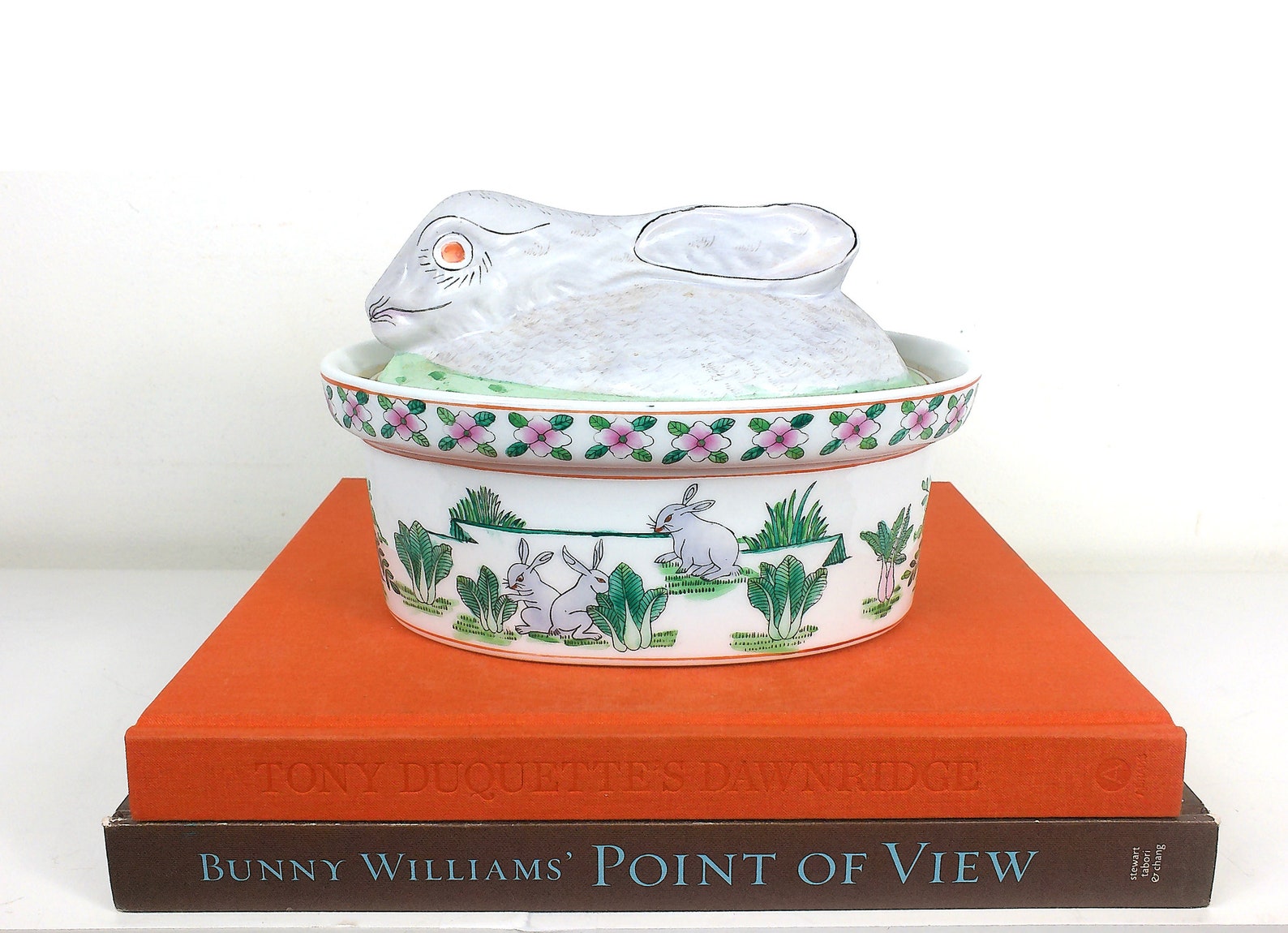 Chinese Export Antique Famille Rose Rabbit Soup Tureen, Qing Dynasty ...