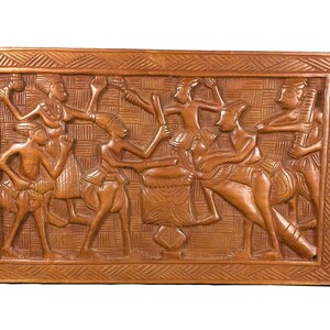 African Wall Art Pair / Set of 2 Nigerian Yoruba Hand Carved Wall ...