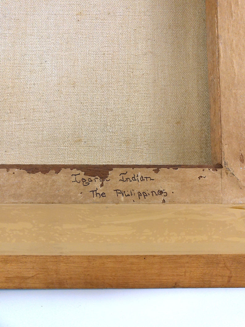 Filipino Pair of Igorot Portrait Paintings Attributed to Benjamin Alano ...