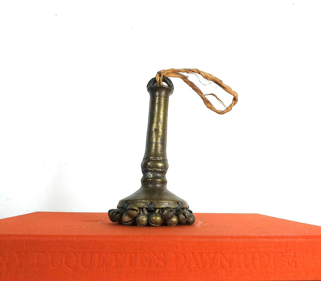 Indian Antique Brass Temple Bell, Made in India, Unusual Decor, Hindu ...