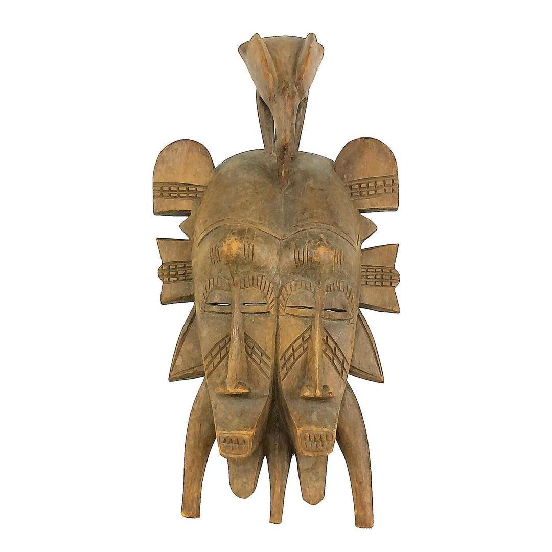 African Senufo Kpelie Ritual Mask, Tribal Home Decor, Boho Style ...