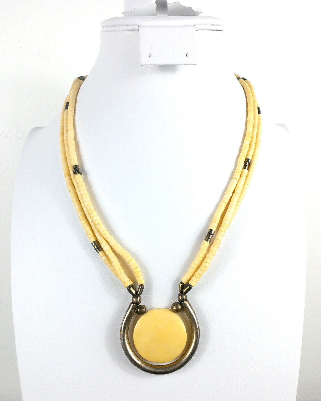 Native American Necklace, Beaded Southwestern Necklaces, Hairpipe ...