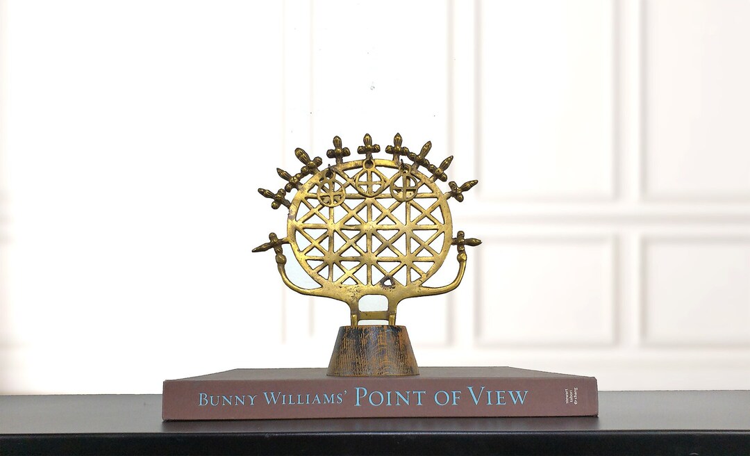 Anatolian Antique Bronze Hittite Sun Disk Statue, Vintage Religious ...
