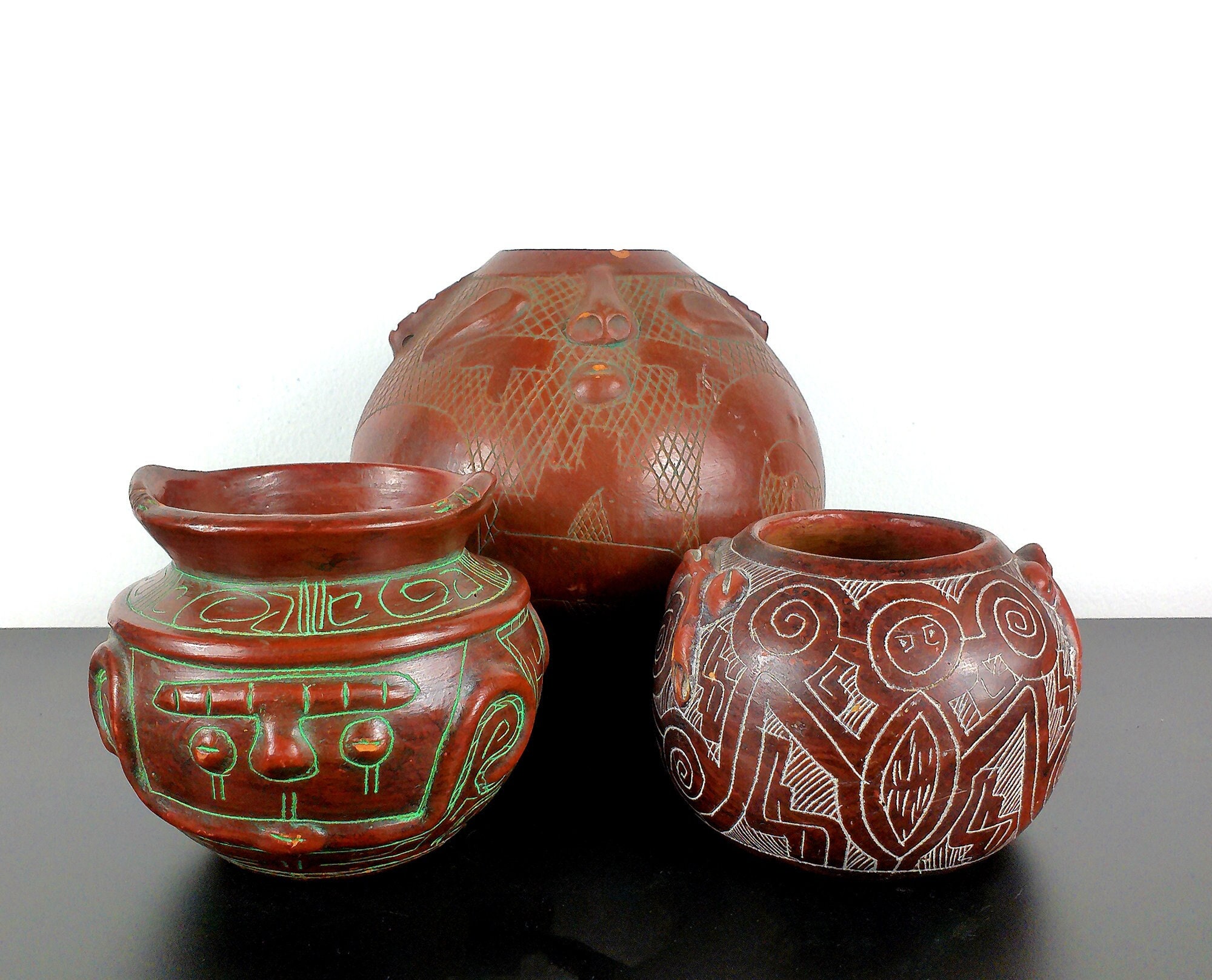 Marajoara Pottery, Brazilian Clay Pots, Handmade Earthenware Pot, Clay ...