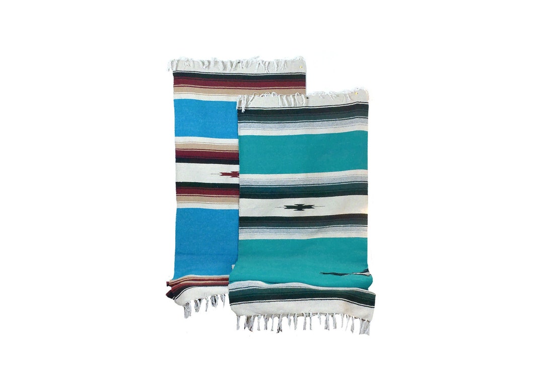Vintage Hand Woven Apache Saddle Blankets, Southwestern Style Rug ...