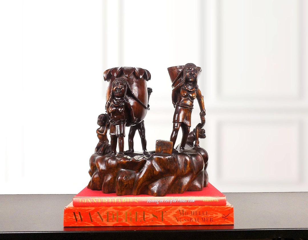 Filipino 18th Century Antique Igorot Mahogany Humidor & Cigar Stand ...