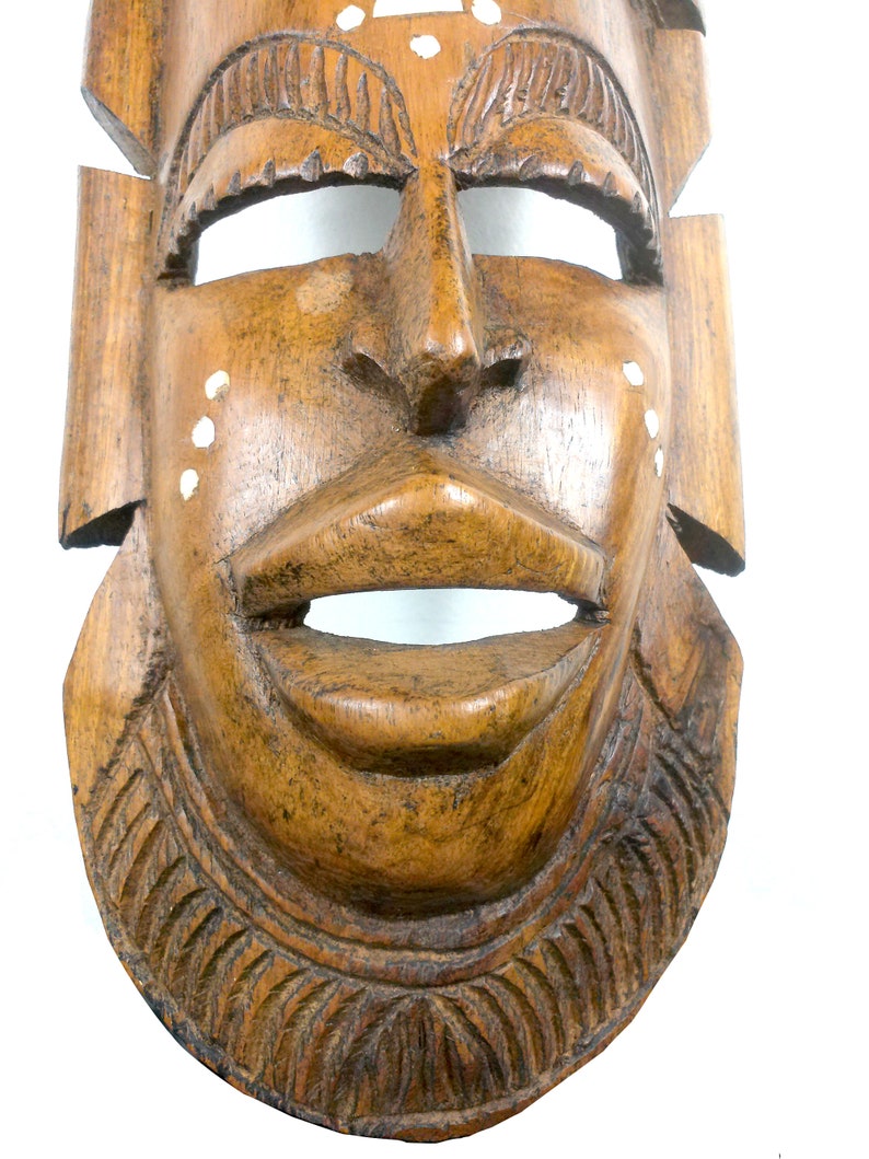 African Masks Senegalese Masks Hand Carved Wooden Bone Inlay - Etsy