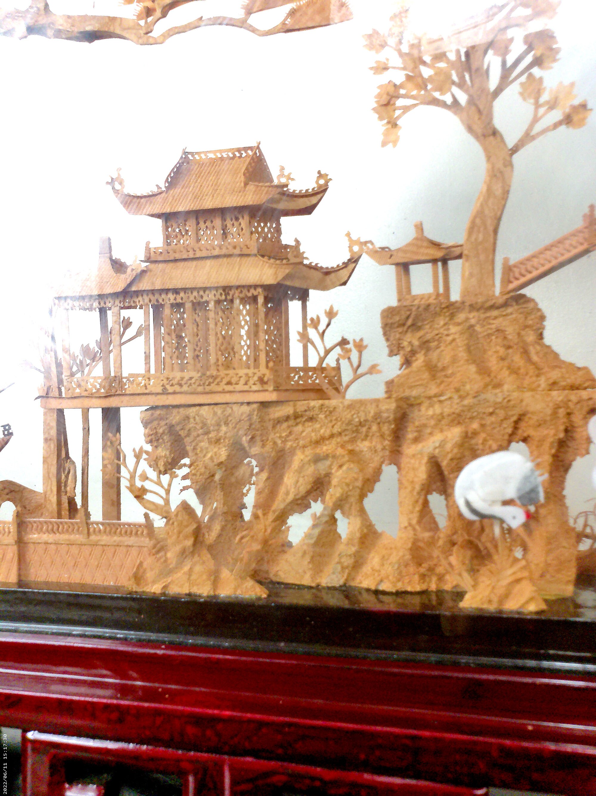 Chinese Rosewood Cork Diorama Nature Scene Cork Diorama Red - Etsy