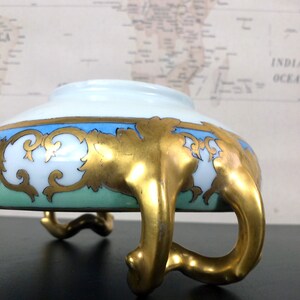 German Porcelain Bowl Antique Compote Gilt Trinket Dish - Etsy