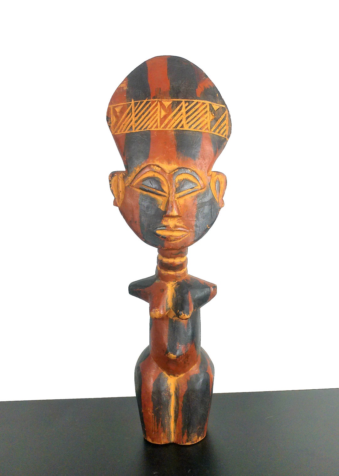 African Fertility Doll, Ashanti Fertility Doll Statue, Akua'bua Ghana ...
