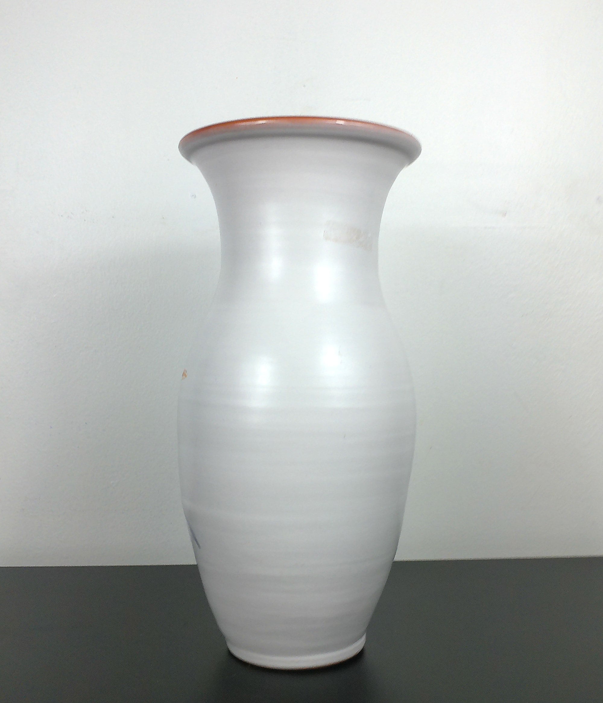 Hungarian Antique Majolica Vase, Slipware, HMV Mark, Hungary Majolica ...