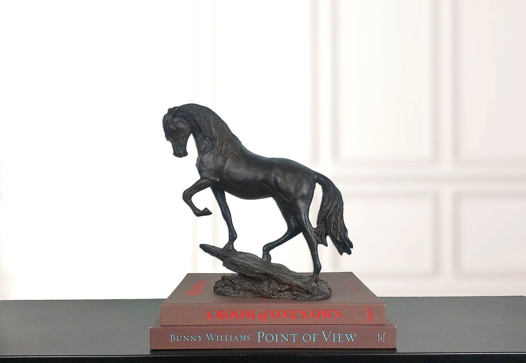 English Antique 19th Century Bronze Horse Sculpture, Equestrian Decor ...