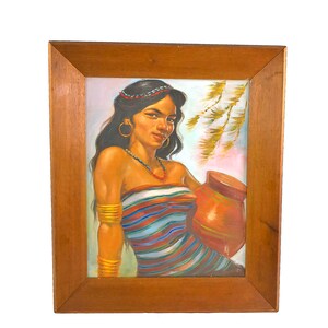 Filipino Pair of Igorot Portrait Paintings Attributed to Benjamin Alano ...