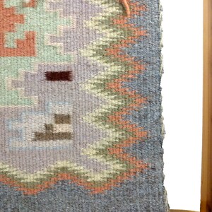 Navajo Vintage Large Burntwater Rug on Wooden Loom, Norma Begay, Native ...