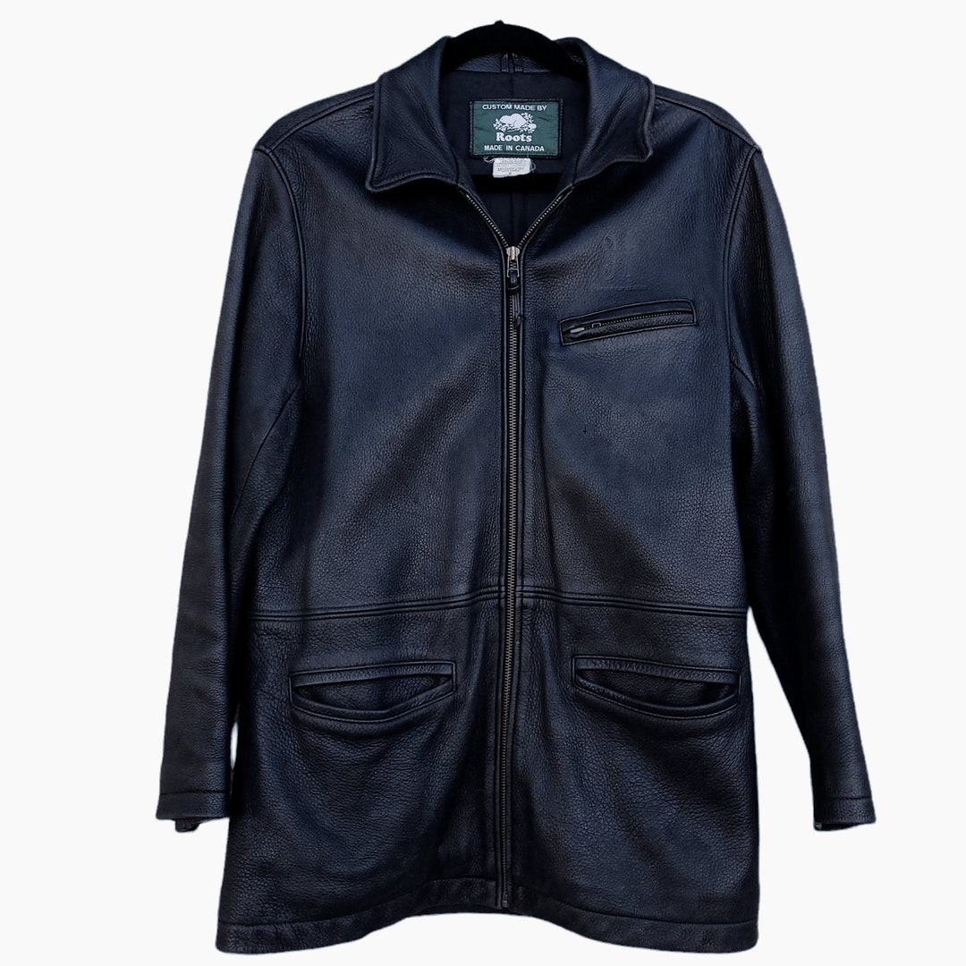 Vintage Roots Leather Jacket House of Blues Black Size Med - Etsy
