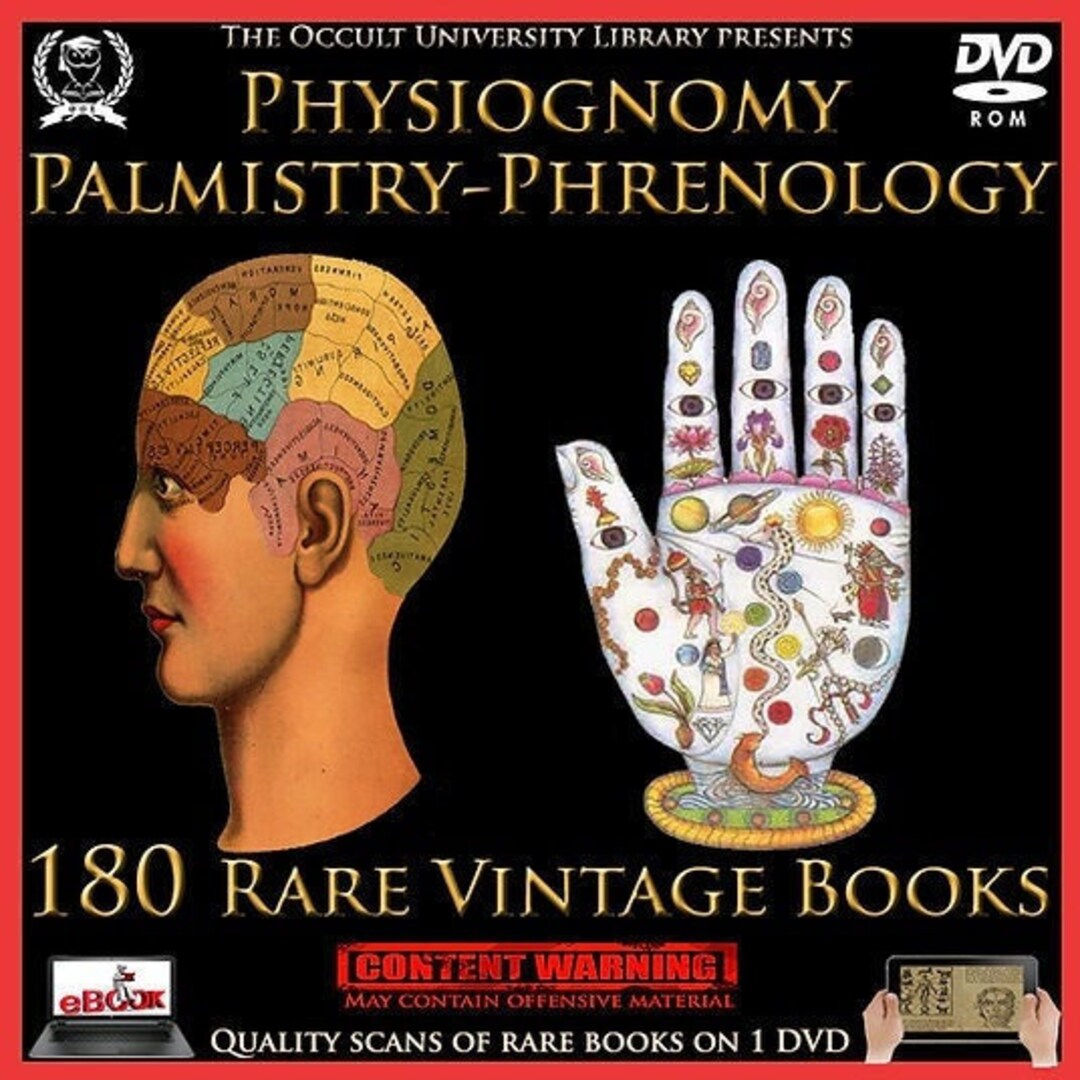 Palmistry - Phrenology - Physiognomy Book Scans - Ebooks - Rare Vintage ...