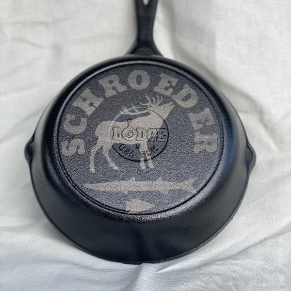 Engraved Cast Iron Skillet - Etsy