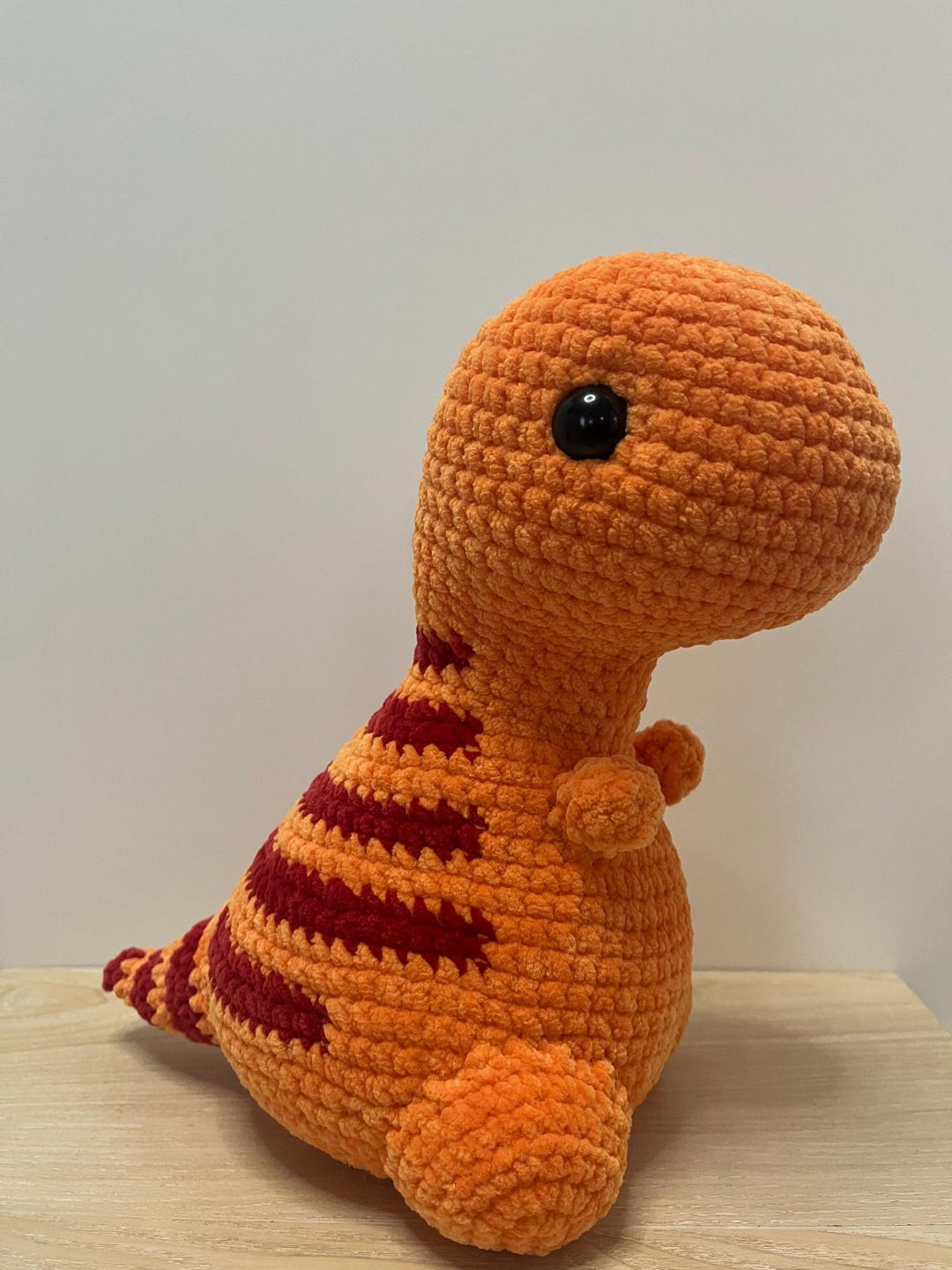 Crochet Jumbo T Rex Dinosaur Toy Lovey Plushie Desk Buddy - Etsy