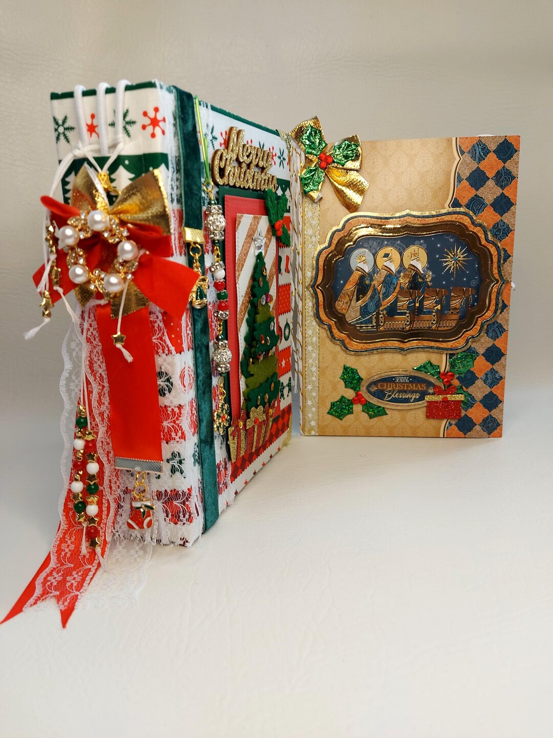 Christmas Journal Book and the Gift Christmas Card Folio Following ...