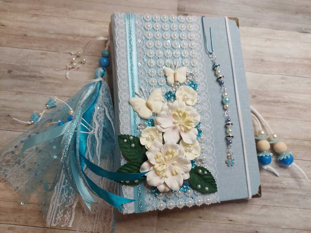 Beautiful Colour Blue Handmade Journal Book - Etsy UK