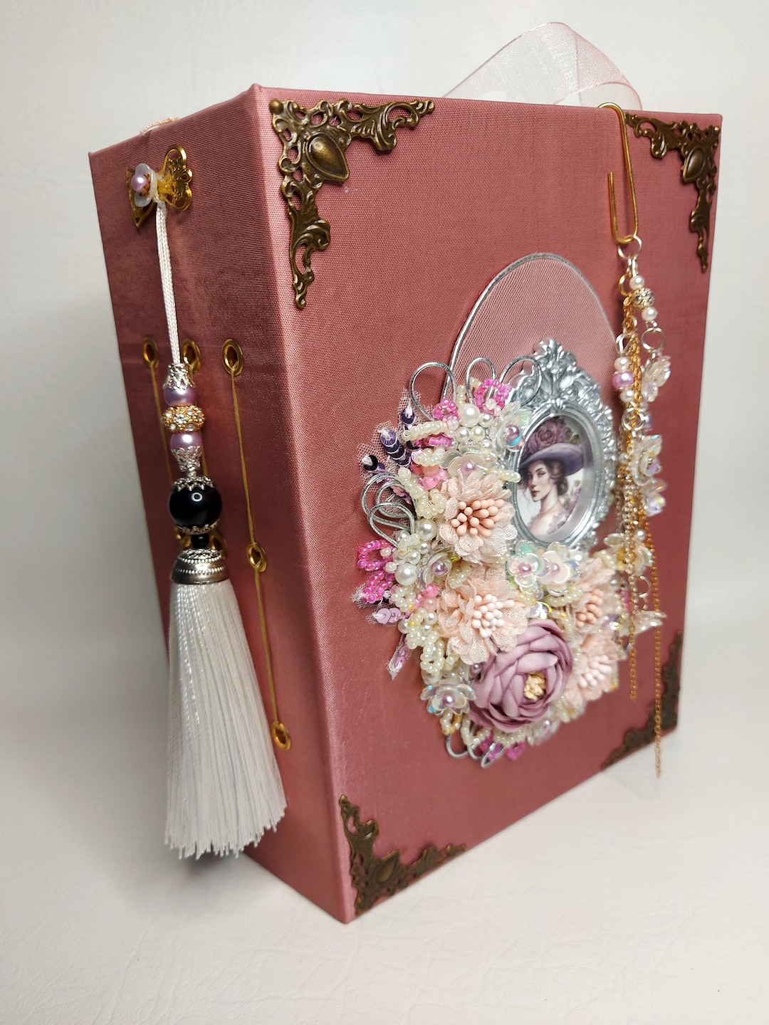 Victorian Vintage Journal Embellished With Decorative Fold Folios and ...
