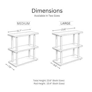 Narrow Solid Wood 3 Tier End Side Table: Space Save Slim Book Organizer ...