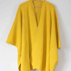 Hand-knitted Open Poncho Made With 100% Alpaca Wool | Knitted ...