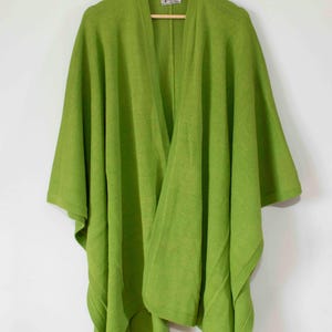 Hand-knitted Open Poncho Made With 100% Alpaca Wool | Knitted ...