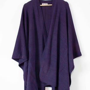 Hand-knitted Open Poncho Made With 100% Alpaca Wool | Knitted ...